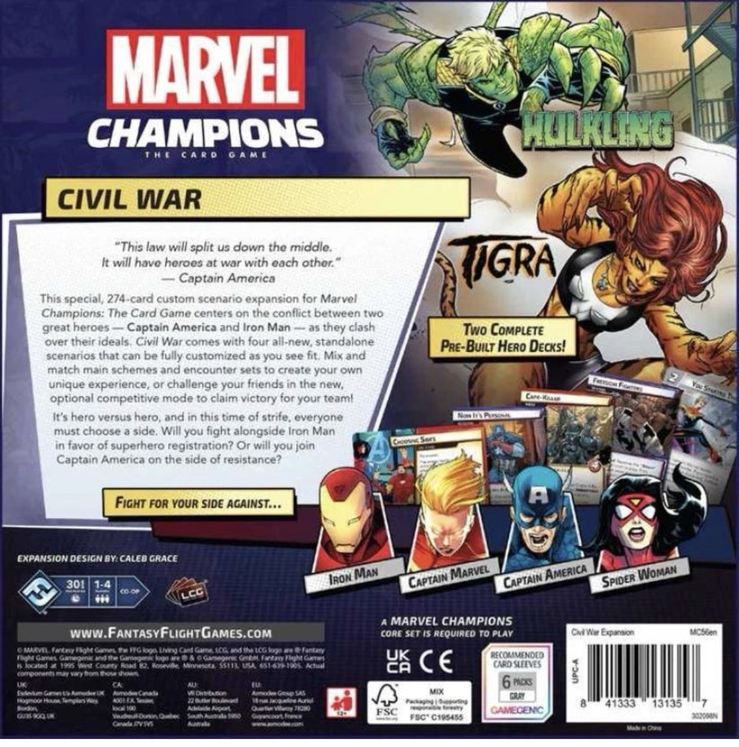 Marvel Champions: The Card Game Civil War Expansion - Board Game [Bran ...